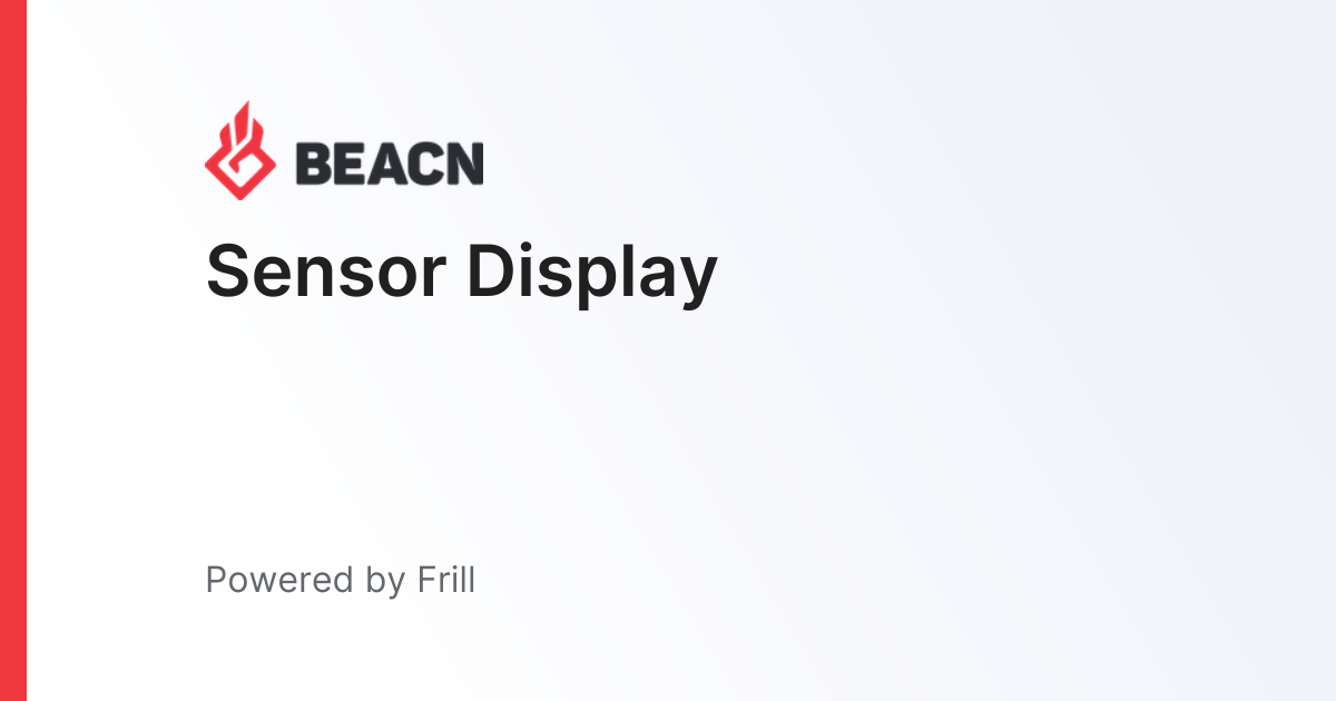 Sensor Display | Frill.co