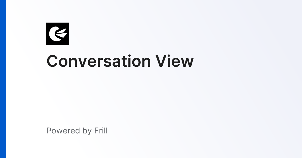 Conversation View | Frill.co