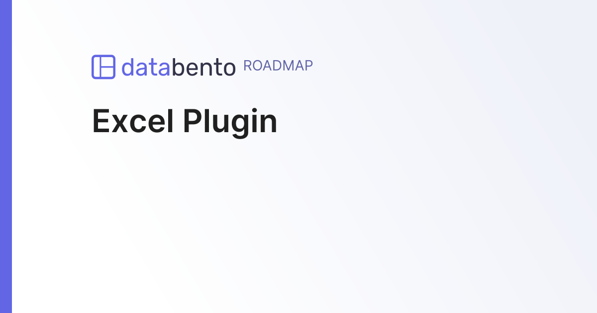Excel Plugin