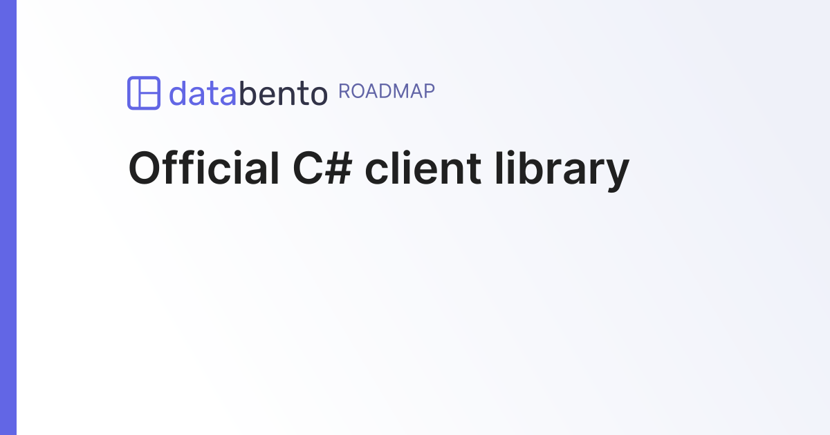 Official C# client library