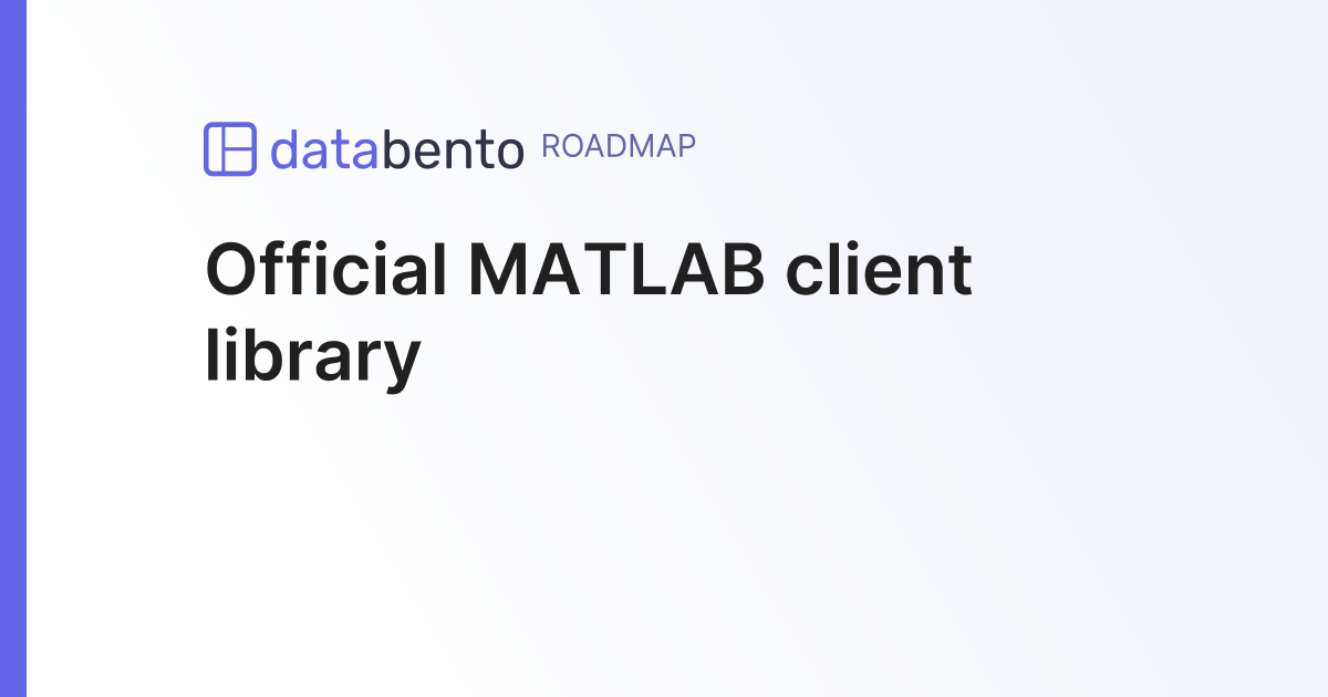 Official MATLAB client library