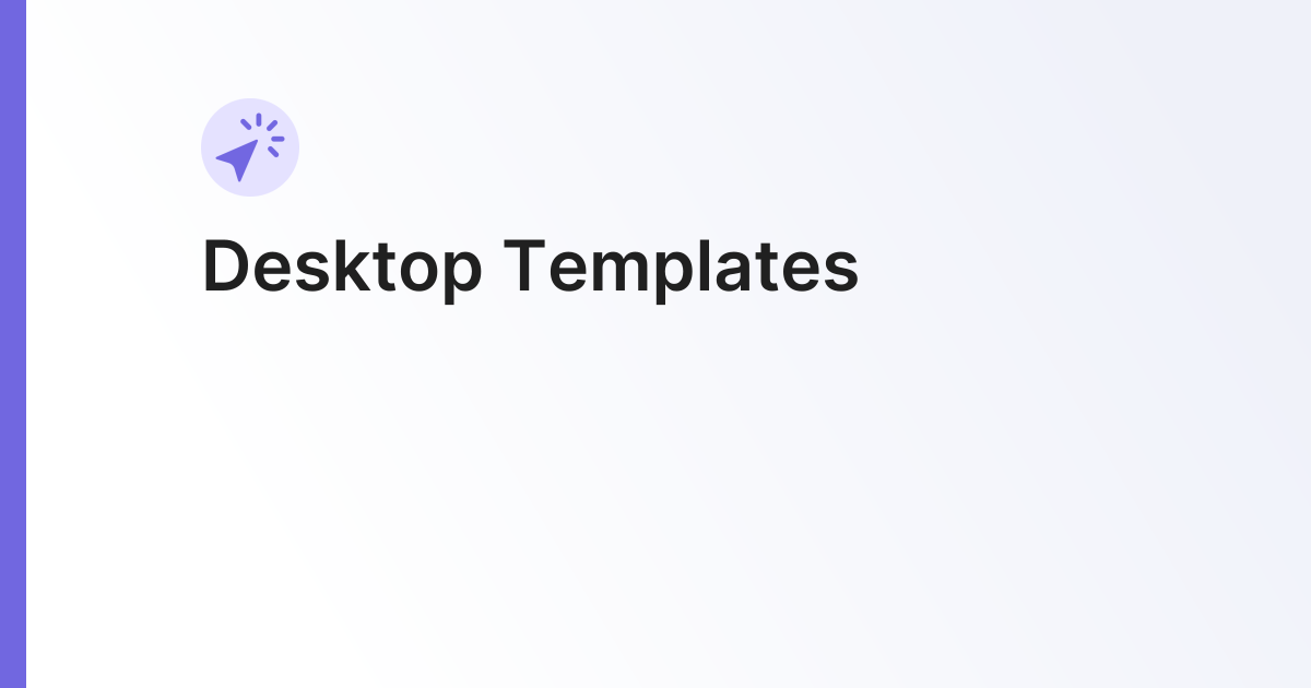 Desktop Templates
