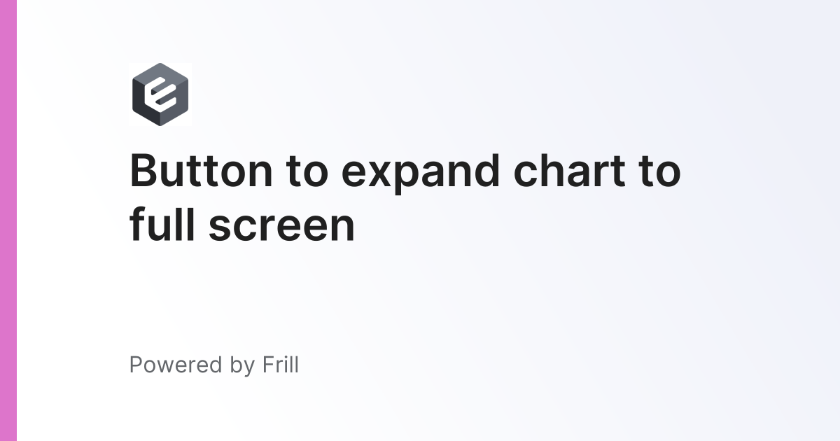 Button to expand chart to full screen | Frill.co