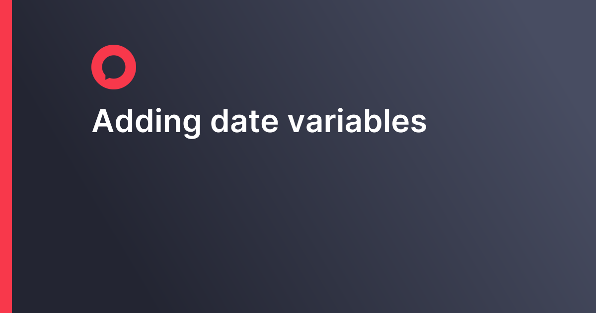 Adding date variables