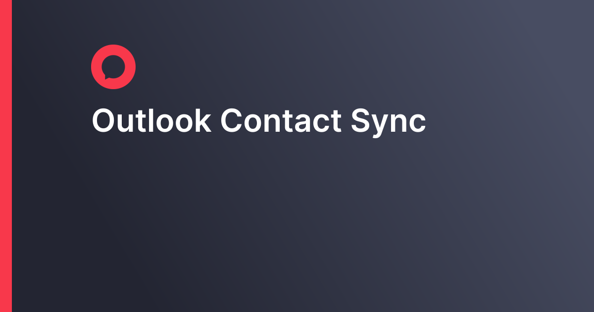 Outlook Contact Sync