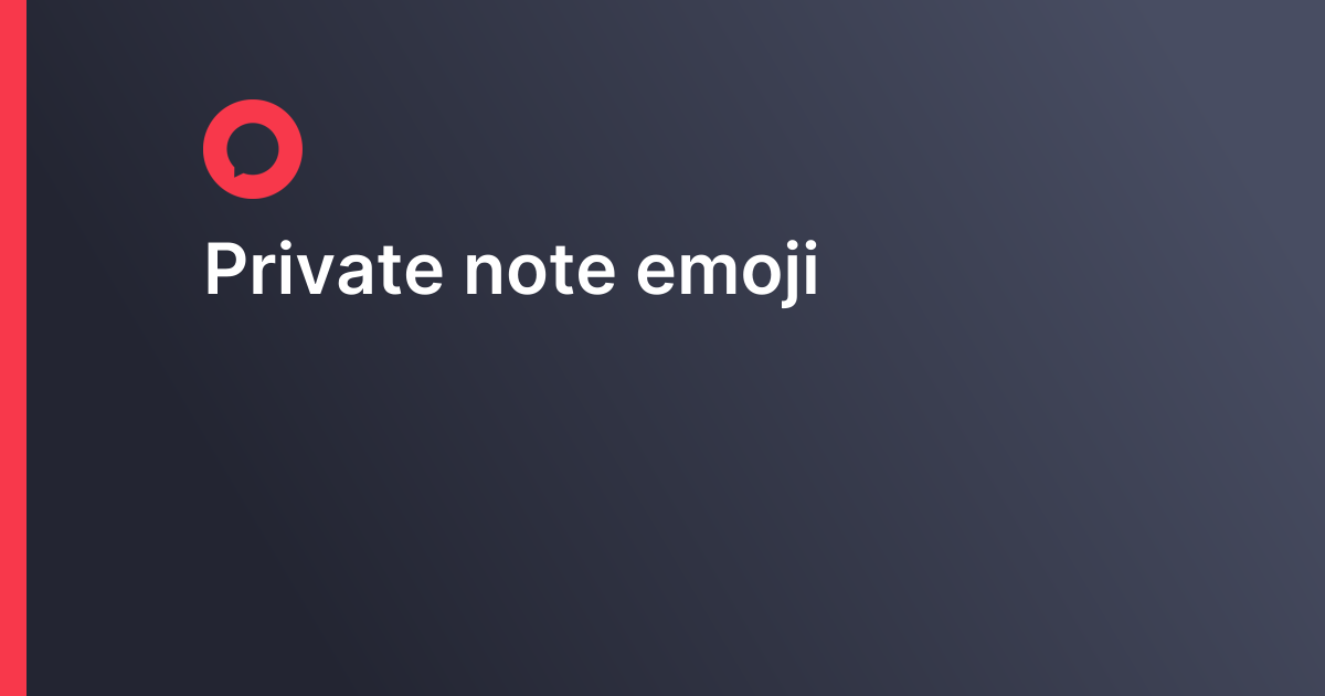 Private note emoji
