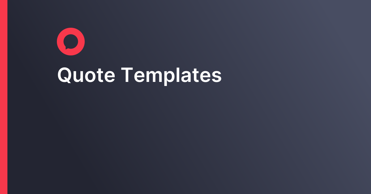 Quote Templates