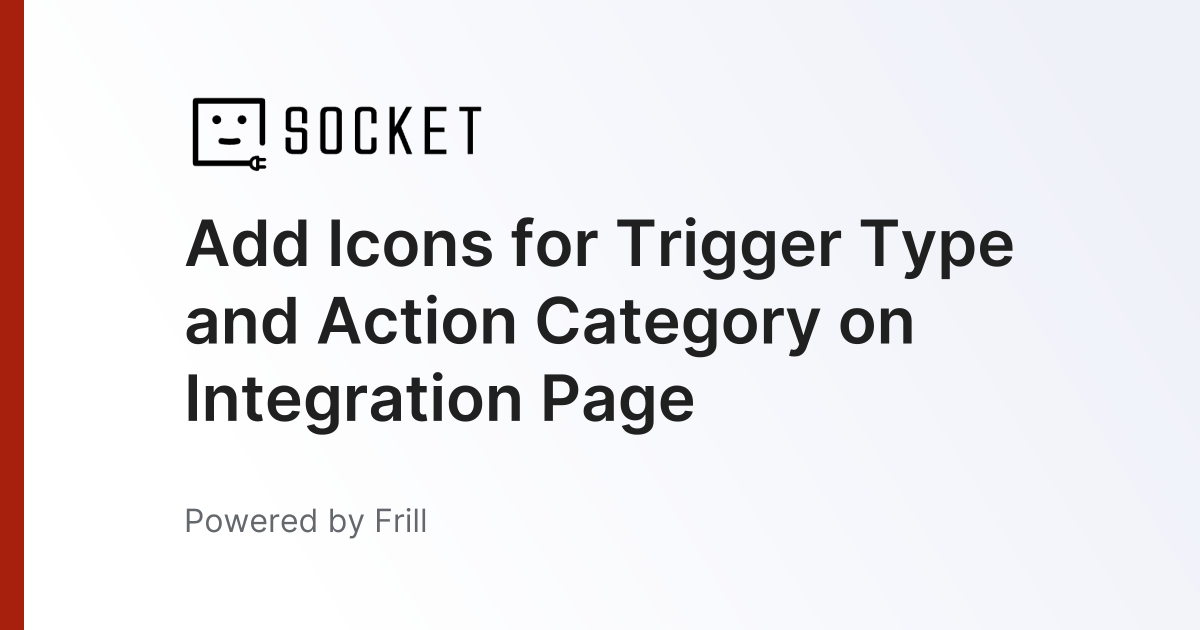 Add Icons for Trigger Type and Action Category on Integration Page