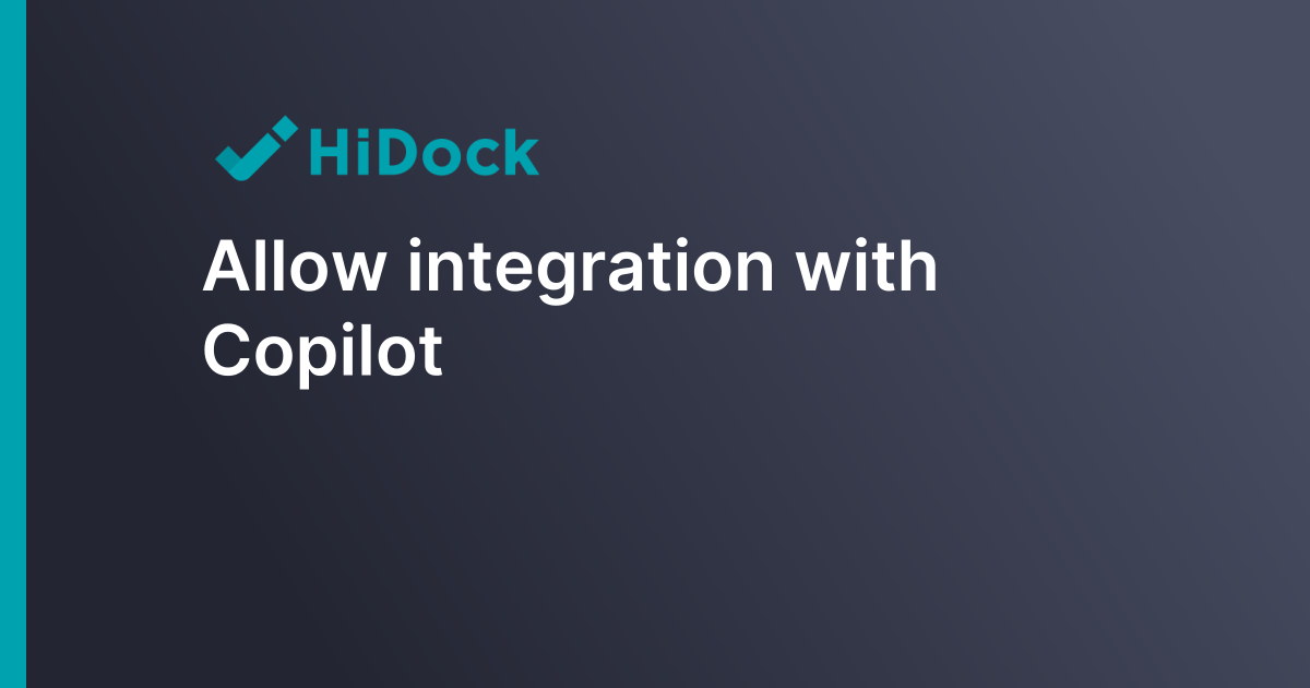 Allow integration with Copilot