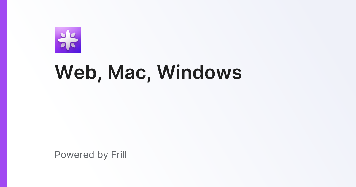 Web, Mac, Windows | Frill.co
