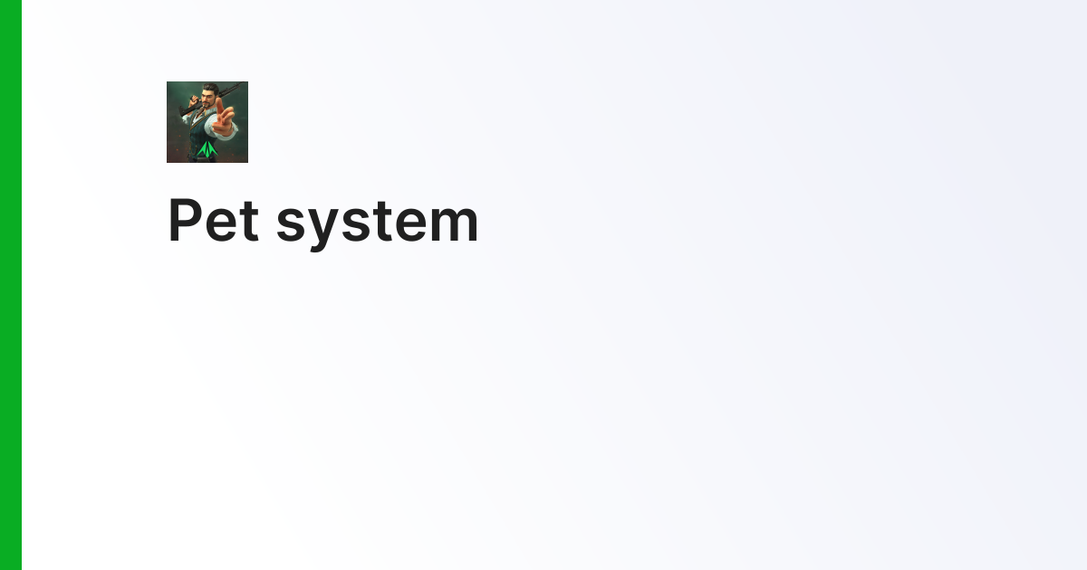 Pet system