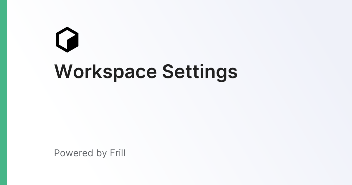 Workspace Settings | Frill.co