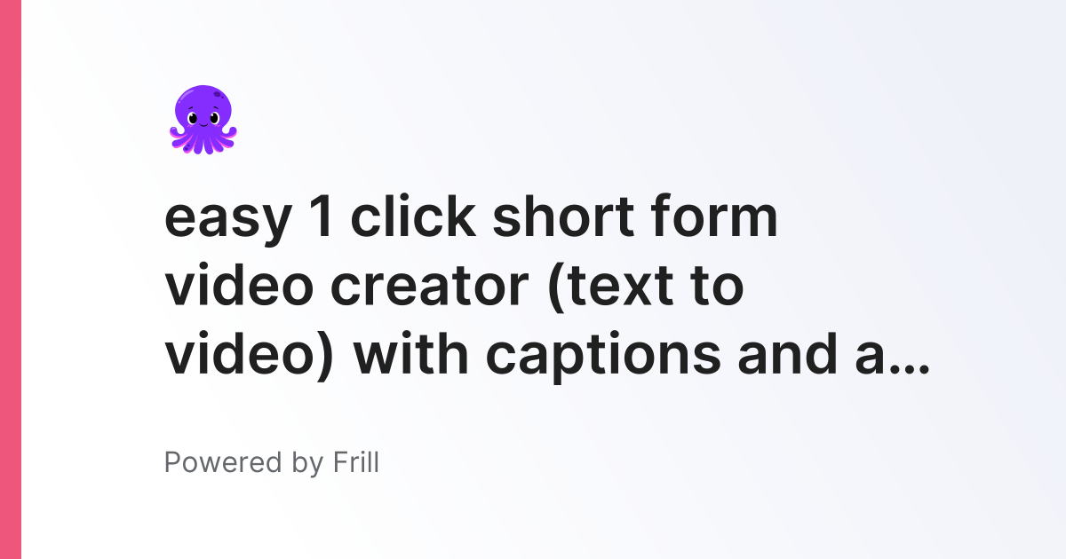 easy 1 click short form video creator (text to video) with captions and ...