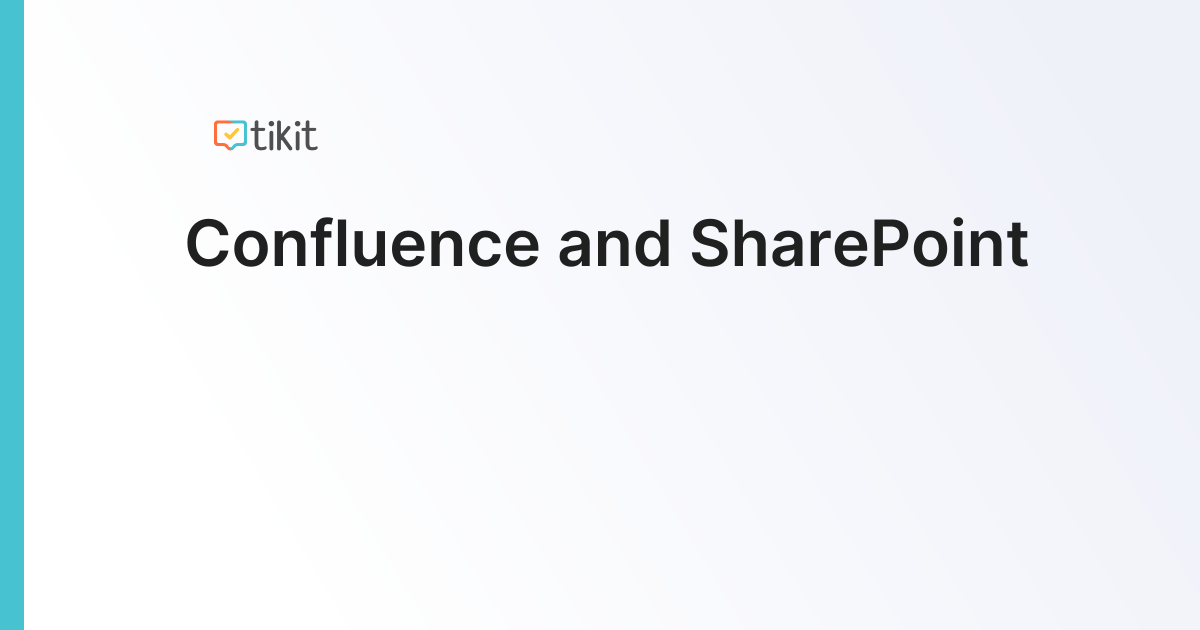Confluence and SharePoint