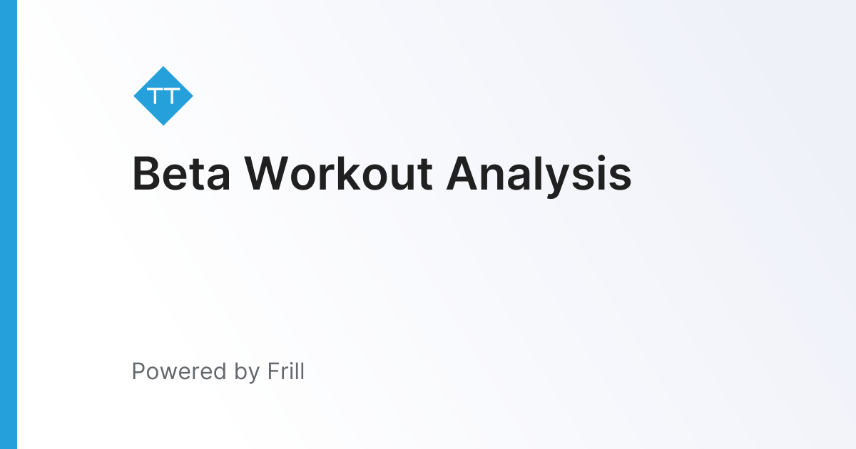 Beta Workout Analysis | Frill.co